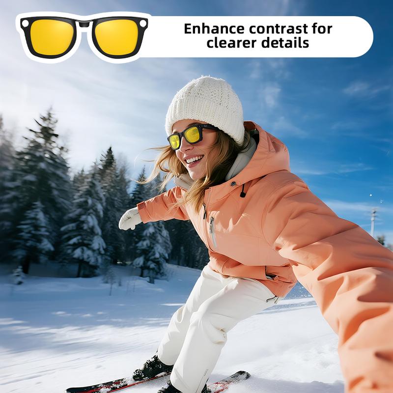 HIBLOKS Polarized Glasses Clip For Ray-Ban Meta Wayfarer RW4006/RW4008 ...