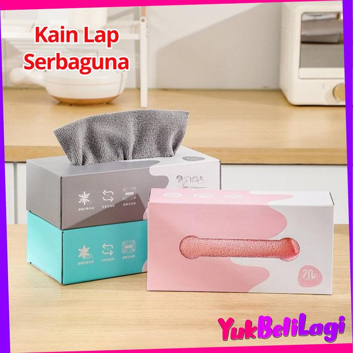 Promo COD YBL Kain Lap Serbaguna 20x20cm Multifungsi Isi 20 Lembar ...