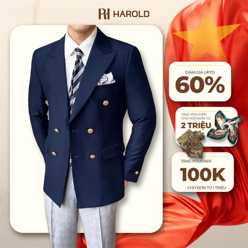 Suit Jacket Nam Cao Cấp Harold Imperial Peak Lapel - Áo Vest - TikTok ...