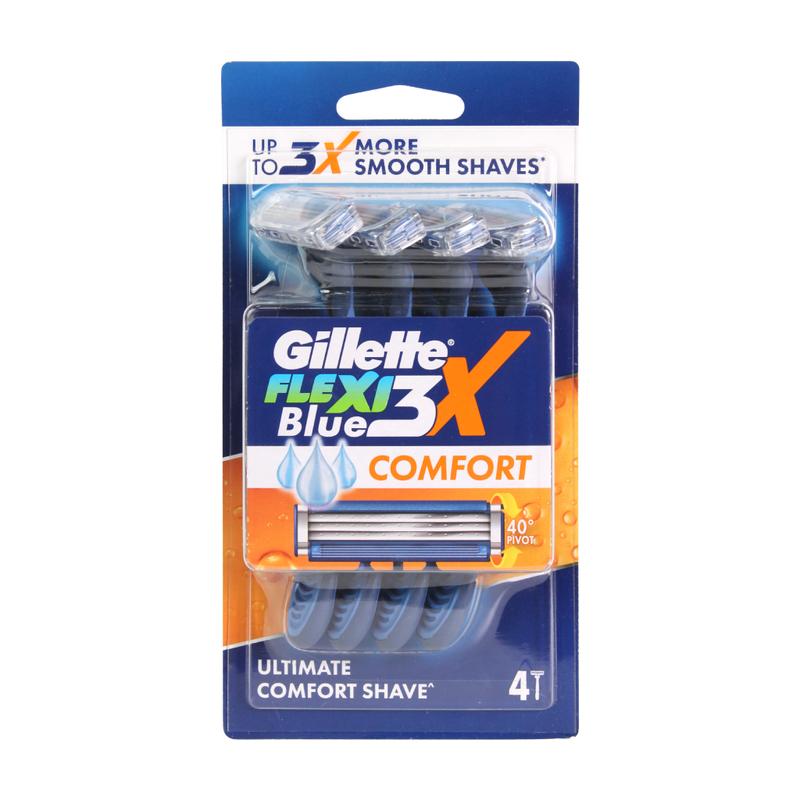 Gillette Flexi 3X Blue Comfort Pisau Cukur (4 unit) - TikTok Shop Malaysia