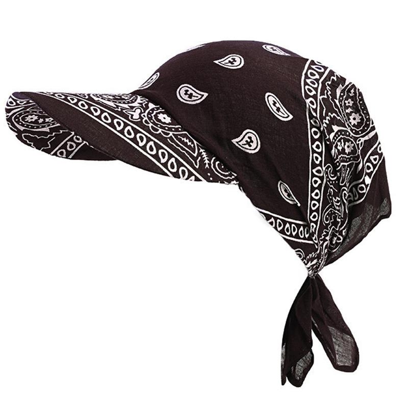 Topi Selendang, Bentuk Persegi, Corak Bunga Boho, dengan Simpulan Ikat ...