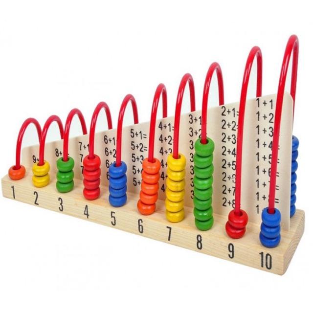 Wooden Double-Sided Abacus 1+1 Calculation Shelf with Counting - TikTok ...
