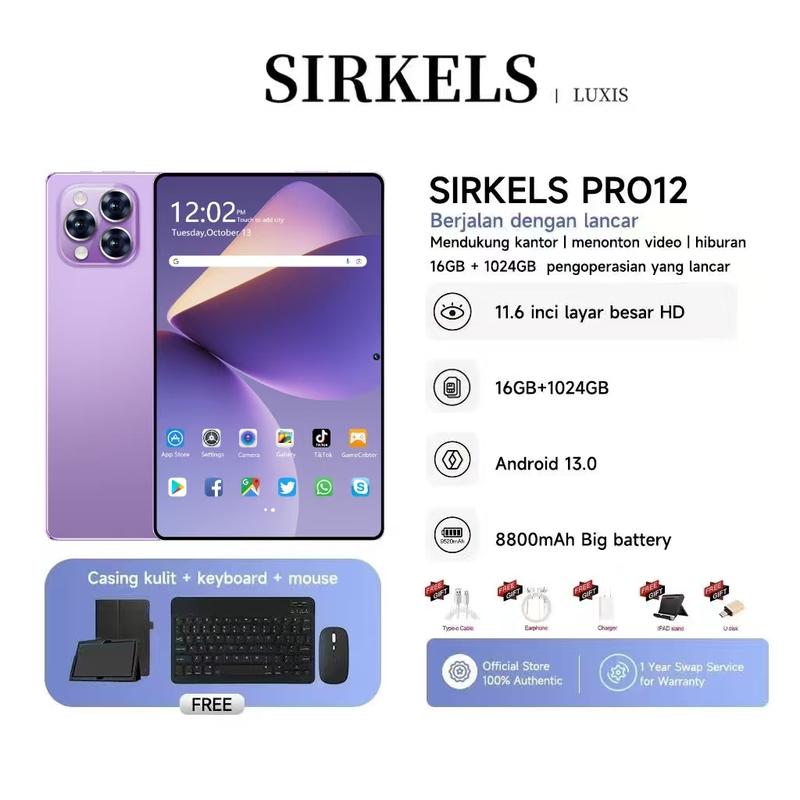 【COD】2025 Tablet Pro12 Ultra Tablet Android Tab 16GB+1024GB 11.6inch ...