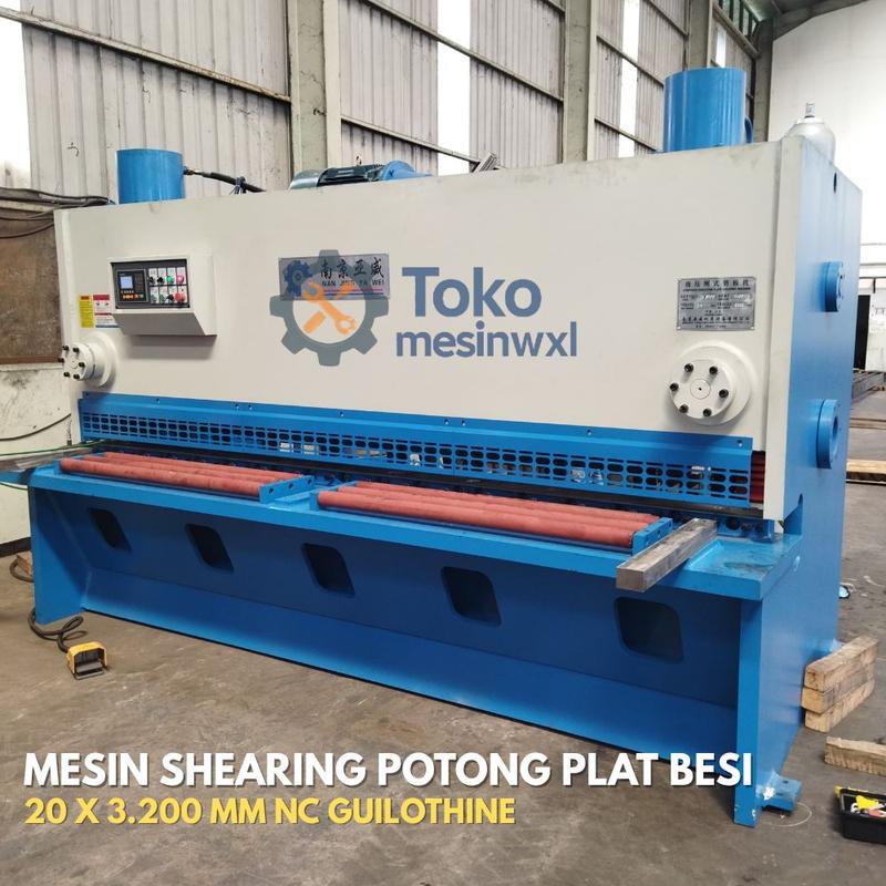 Mesin Shearing Potong Plat Besi 20 x 3.200 mm NC Guilothine - Shop ...