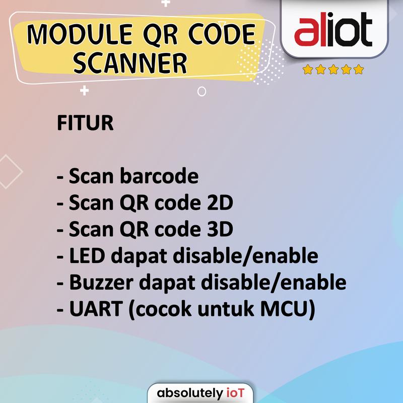 Module qr code scanner modul qr code 1d 2d barcode arduino esp32 uart ...