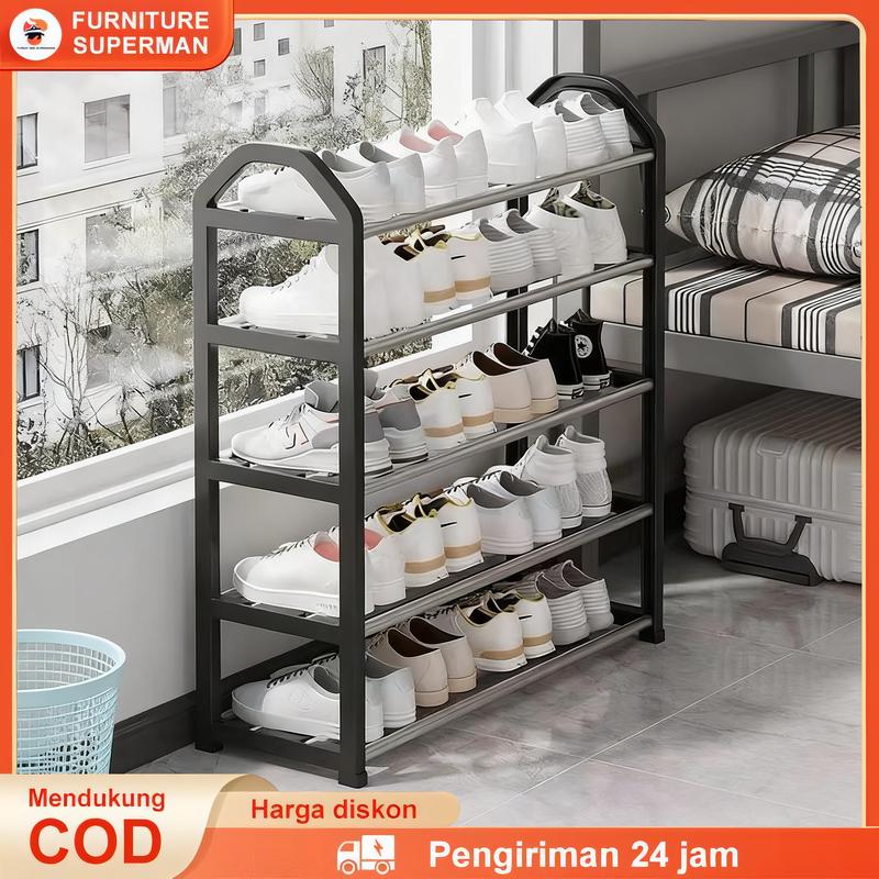 Rak Sepatu Stainless Steel Rak Sandal Rak Sepatu Serbaguna Tempat ...