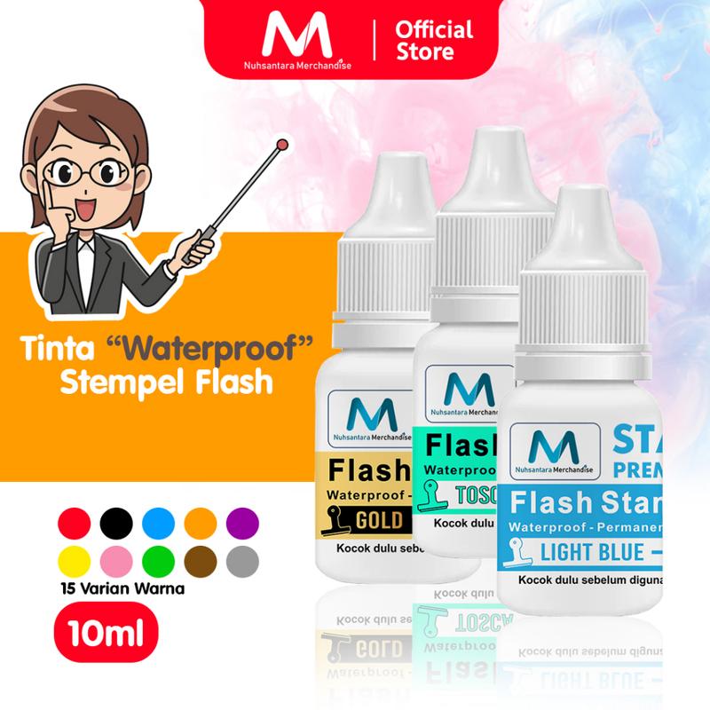 Tinta M Stempel Flash 10ML / Tinta Refill Stampel Nilai Guru - Shop ...