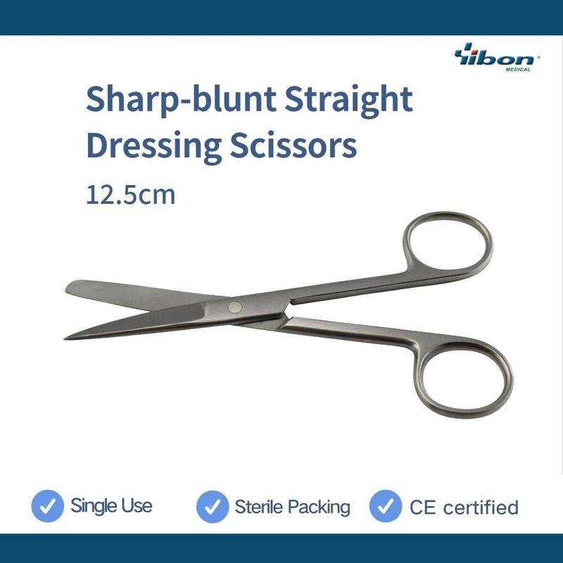 [Ready Stock] YIBON Sterile Sharp-Blunt Surgical Scissors (12.5cm ...