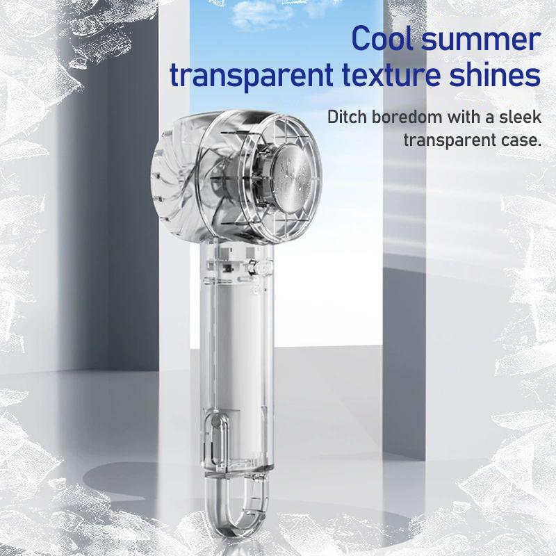 Alaga Handheld Turbo Fan W20/W21 Mini Fan Transparent Handheld - TikTok ...