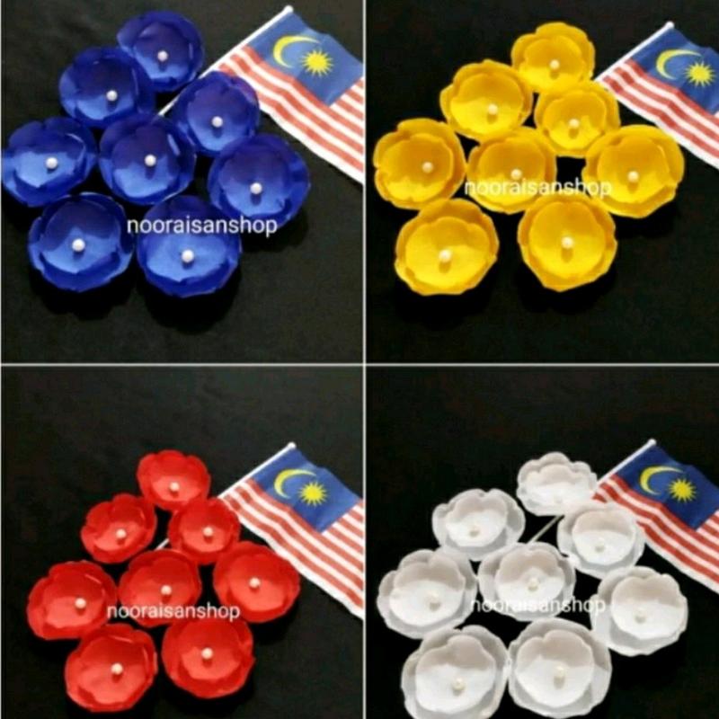 Set Bunga 3D / Brooch Pin (8 pcs/set) untuk Deco Baju/Tudung - TikTok ...