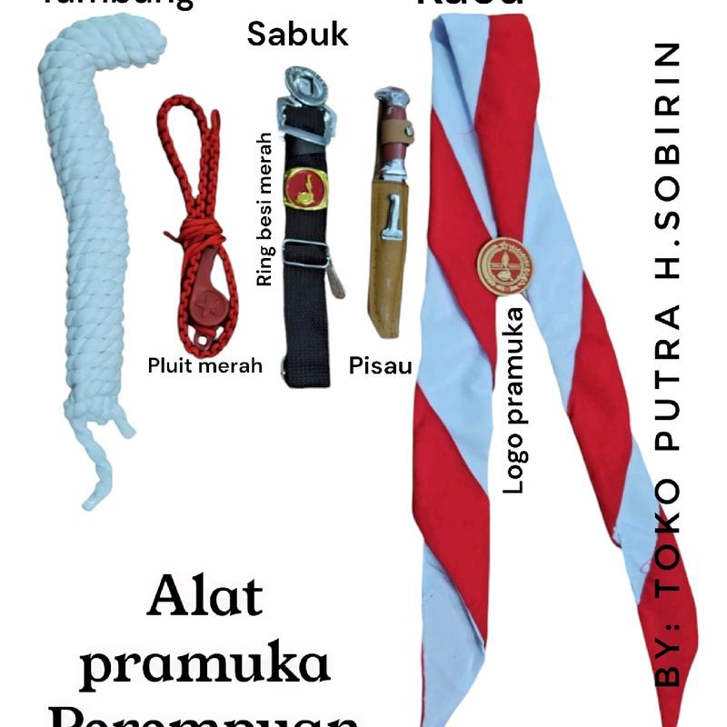 ALAT PRAMUKA PEREMPUAN PAKET LENGKAP Dengan pluit & ring kaleng - Shop ...