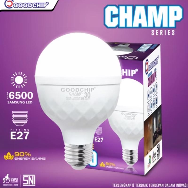 Lampu Bohlam LED 30W Super Terang Cahaya Putih Goodchip Mitsuyama ...