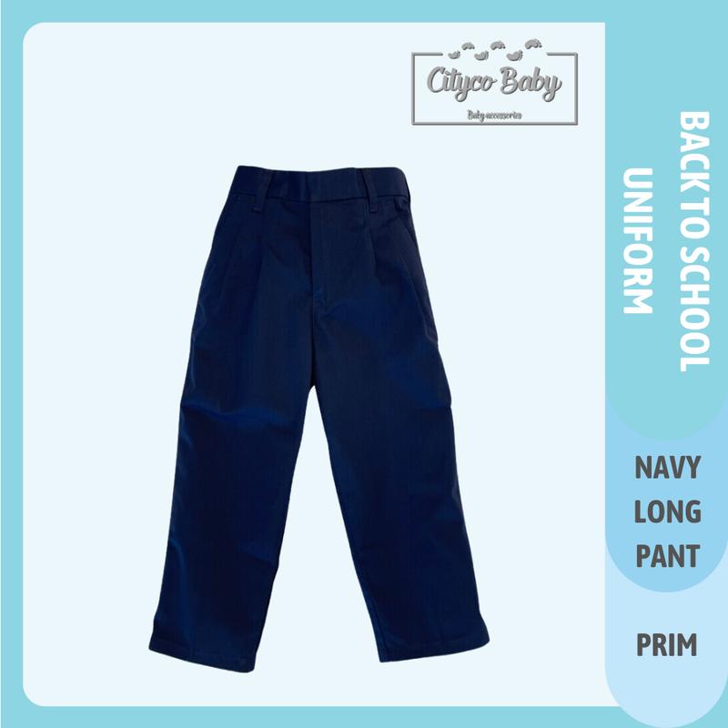 Seluar Panjang Navy Biru Gelap Sekolah Rendah/ Primary Long Pant ...