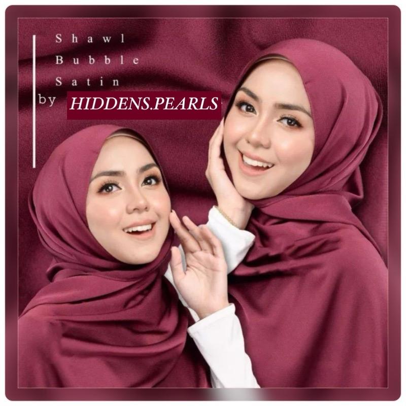 SHAWLS AFFIYA SATIN BUBBLE PREMIUN SILK 1.80m Pashmina Muslimah ...