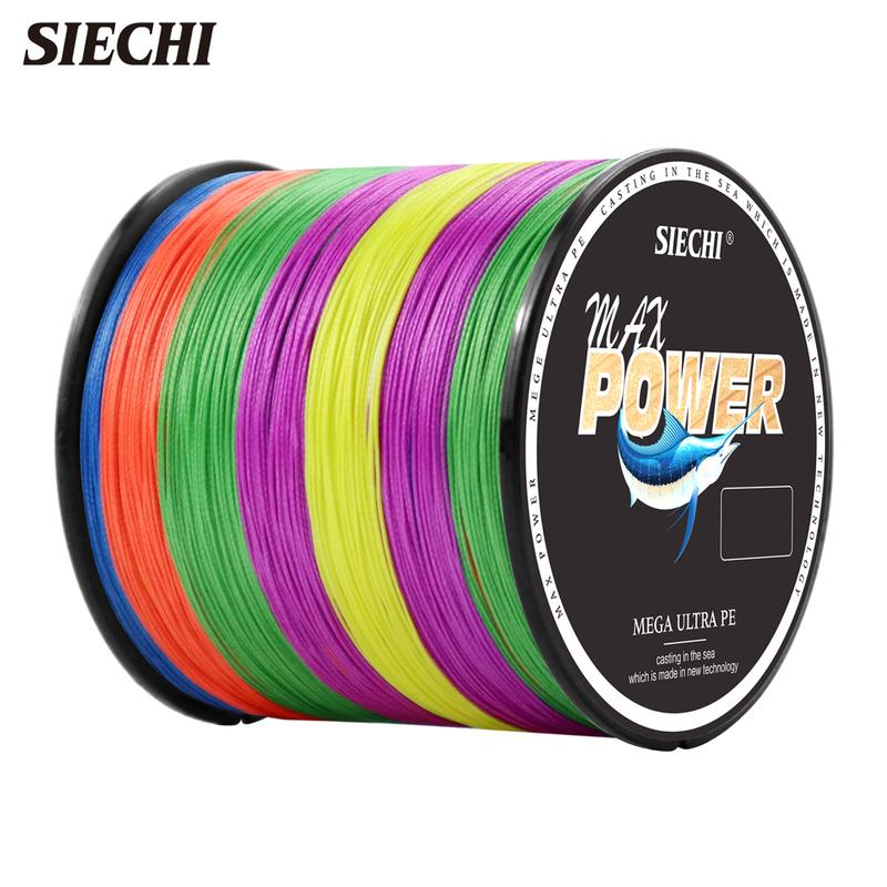 Tali Pancing Jalinan PE, SIECHI X4 Kuat, 4 Helai, 300M dan 100M, Wayar ...