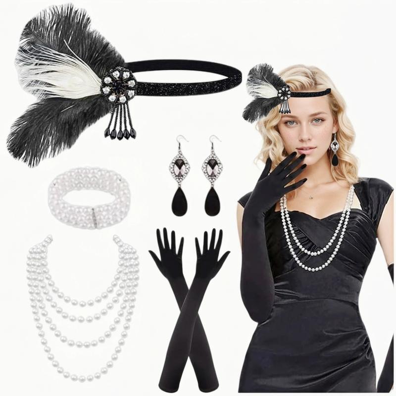 Set Aksesori Gatsby Hebat Flapper 1920-an, 7 Keping, Set Tem - TikTok ...