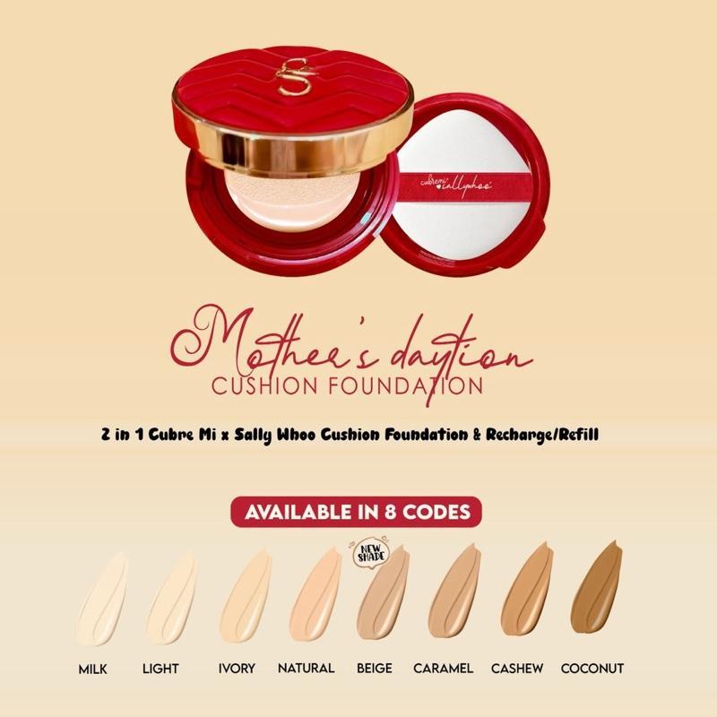 New Cubremi X Sallywhoo Cushion Foundation Mothers Daytion 2in1 ...