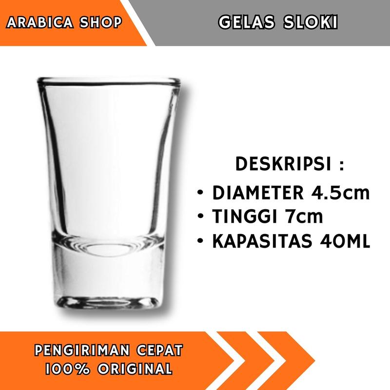Gelas Sloki 40ml - Shop | Tokopedia