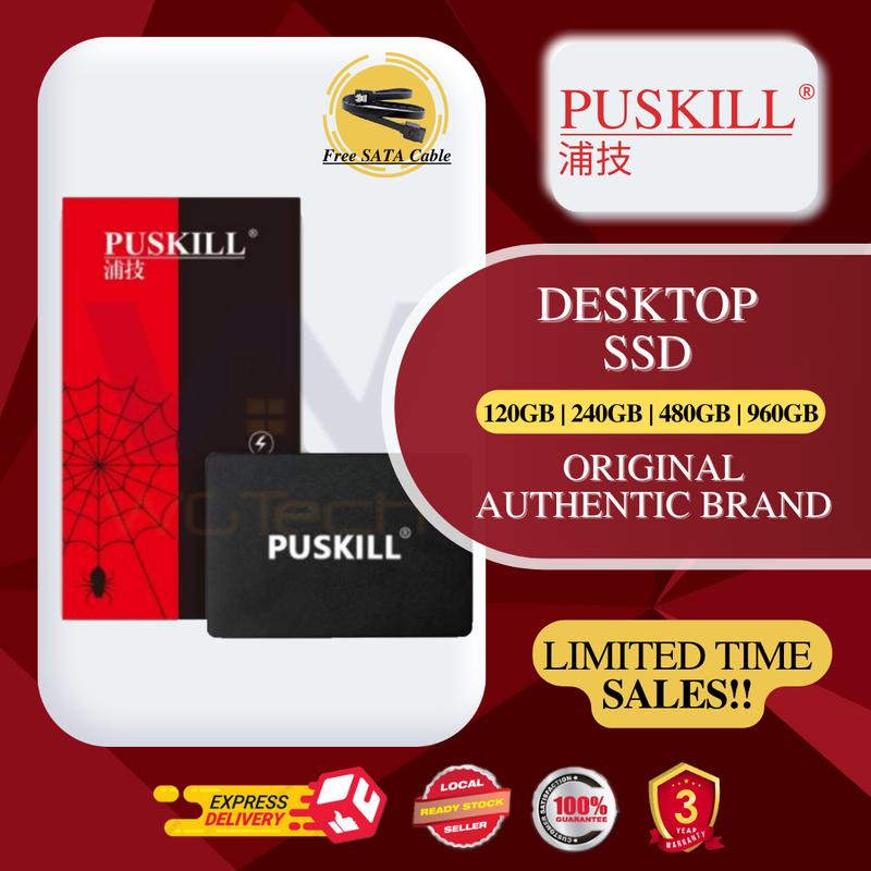 [LATEST] PUSKILL Solid State Drive SATA3 SSD 128GB 256GB 512GB - TikTok ...