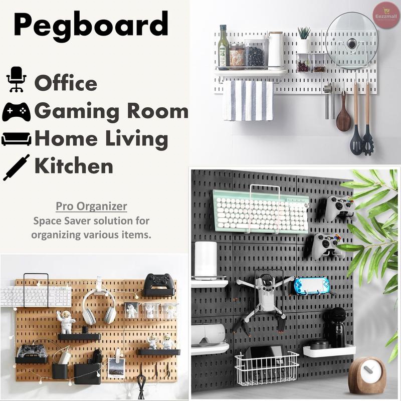 PEGBOARD Storage Organizer Pro Rack Organizer Box & Shelf Hanging - TikTok Shop Malaysia