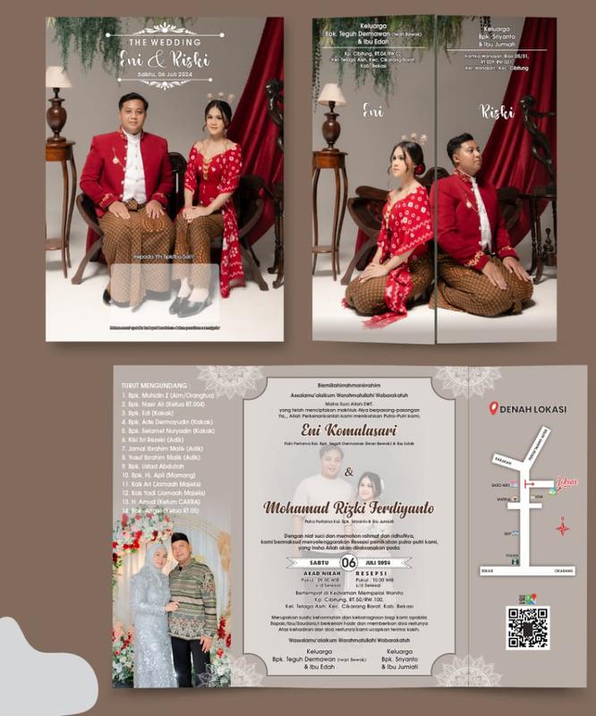 (50 pcs) Undangan pernikahan foto glossy full color dan elegant - Shop ...
