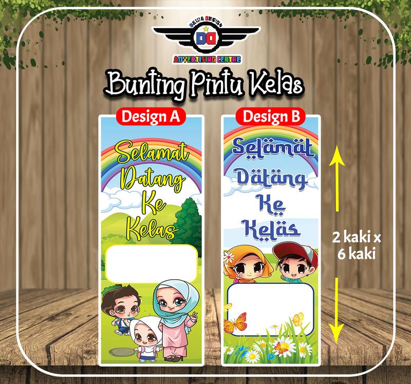 DESIGN BUNTING PINTU KELAS SAIZ 2X6 KAKI - TikTok Shop Malaysia
