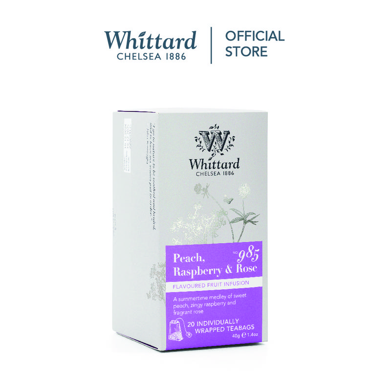 Whittard Peach, Raspberry & Rose Infusion 20 Individually Wrapped ...