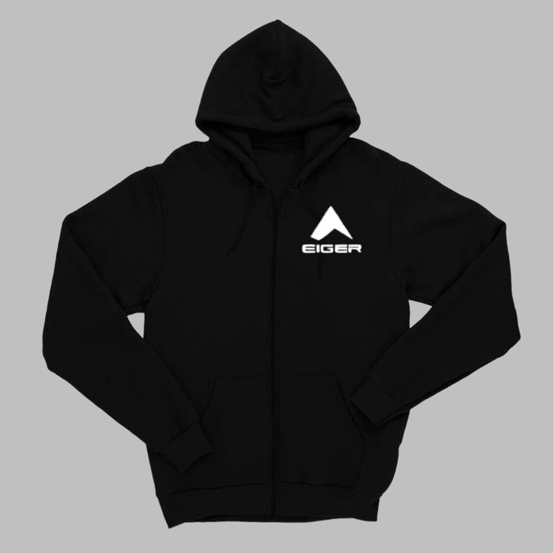 Premium Zipper Hoodie Eiger Tebal Hitam - Shop | Tokopedia