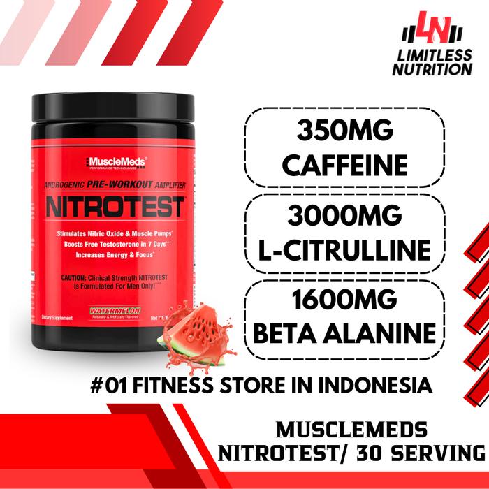 Jual Musclemeds Nitrotest Pre-Workout + Testo Booster 310 Gram Pre ...