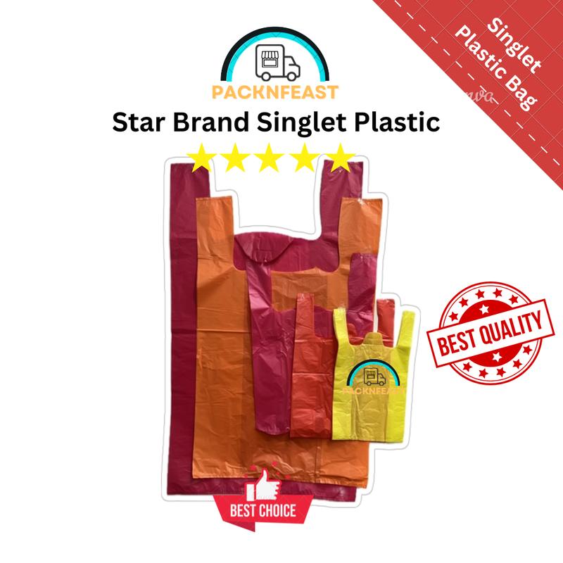 STAR BRAND Singlet Plastic Bag || Beg Plastik T-SHIRT Bag [KUALITI ...