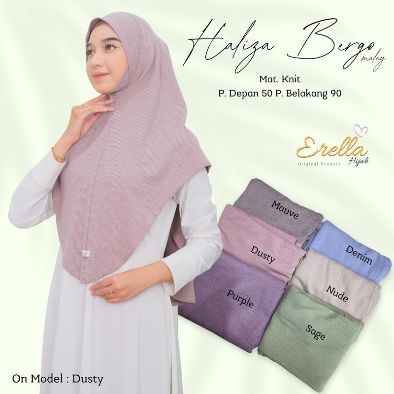 Jilbab Haliza Bergo Instan Premium Dagu Wanita Kekinian Baha - Shop | Tokopedia