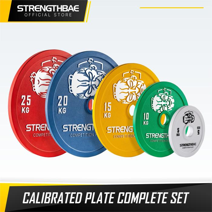 Jual Calibrated Plates STRENGTHBAE Powerlifting Steel Weight Plate ...