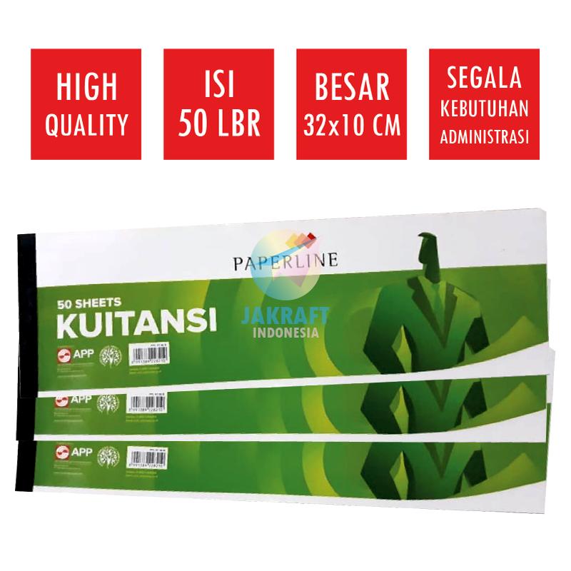(50 Lembar) Buku Kwitansi Besar PAPERLINE KT-50-B Kuitansi Jumbo - Shop ...