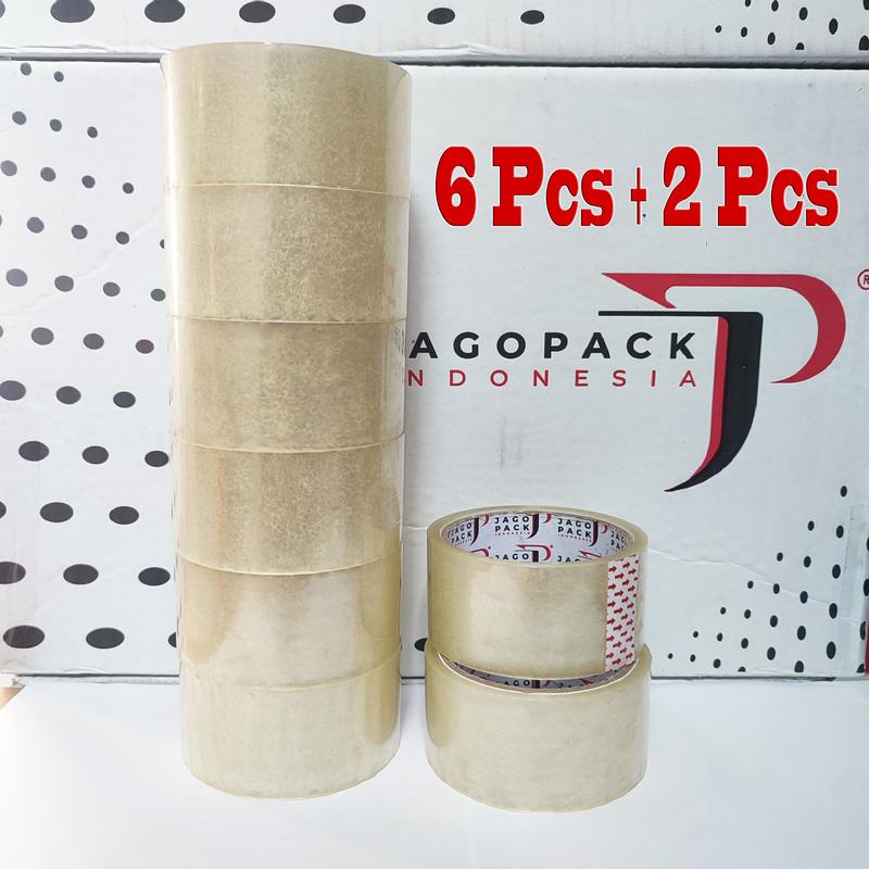 PROMO 8 PCS ( 6+2 ) - Lakban Bening 45 mm x 50 yard - Lakban - Shop ...
