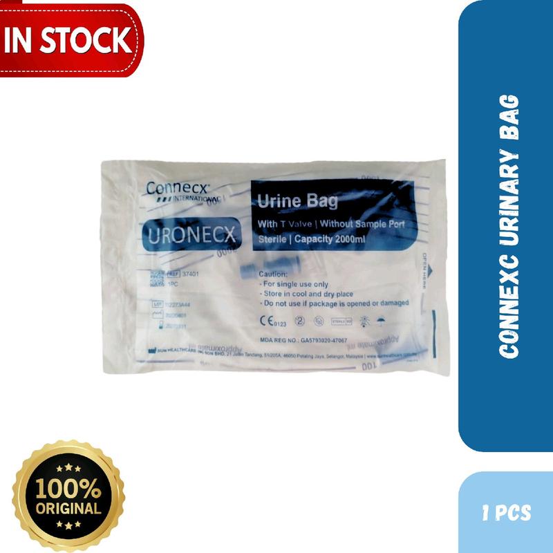 Connecx Urinary Bag T Valve without sample port capacity 2000ml ...