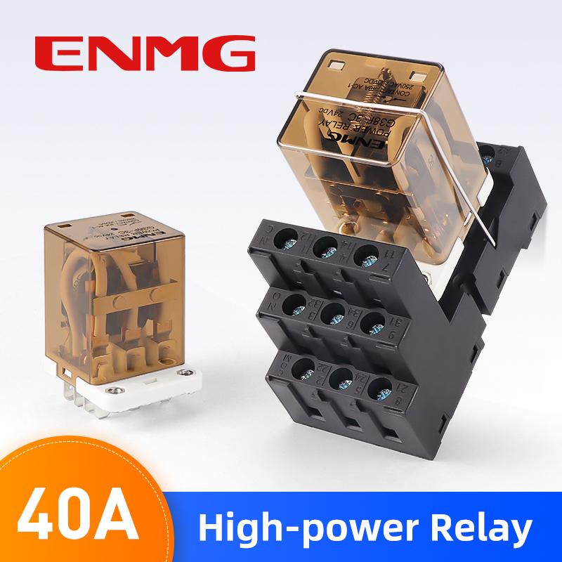40A High Power Middle Relay G38F-3C 12V 24V DC 220V 3NO 3NC Heavy ...