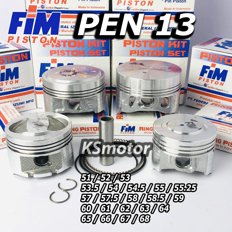 PISTON SEHER FIM PIN 13 51 52 53 54 55 55.5 56 56.5 57 57.5 58 58.5 59 ...