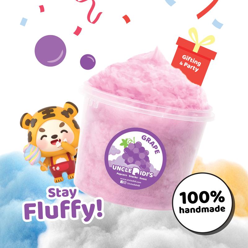 [Bundle of 3] Uncle DiDi's Fresh Cotton Candy Tub 750ml | Halal ...