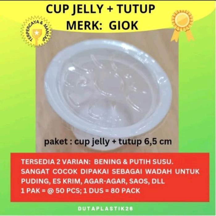 Jual PREMIUM Cup jelly/Cup Puding/Cup es krim isi 50ml/Gelas plastik ...