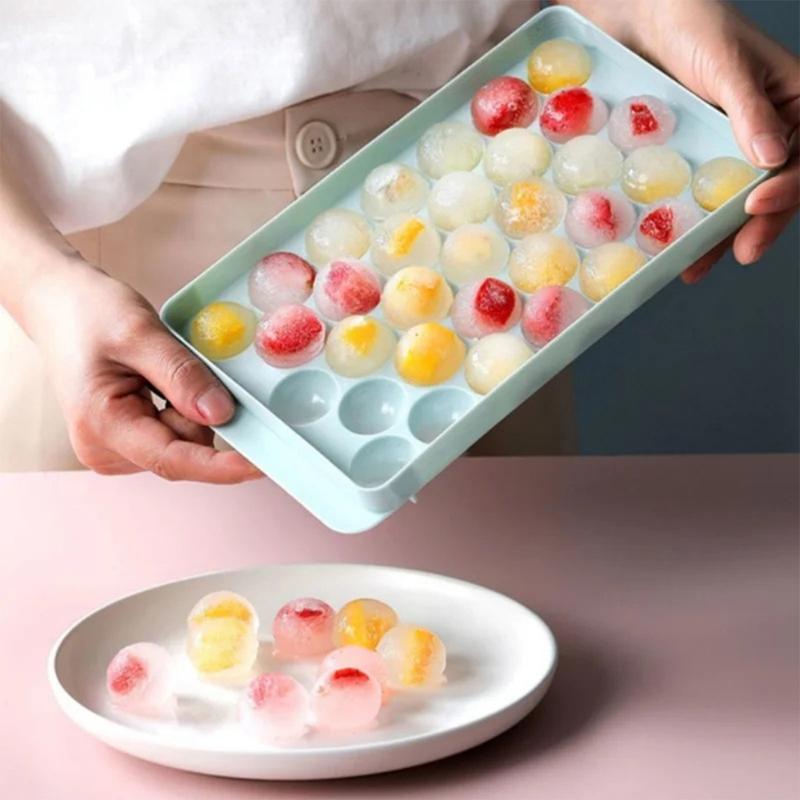 Cetakan Es Batu Plastik 33 Lubang Mini Ice Cream Cube Tray Mold - Shop ...