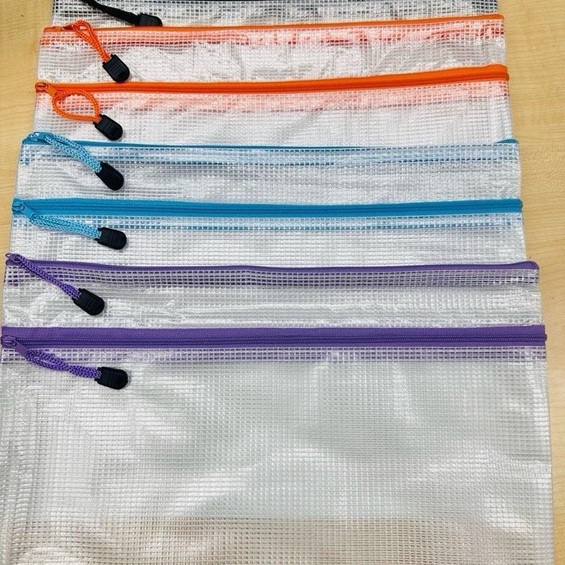 Double Layer A4 Zipper File Zipper Bag Mesh Zipper Document Bag ...