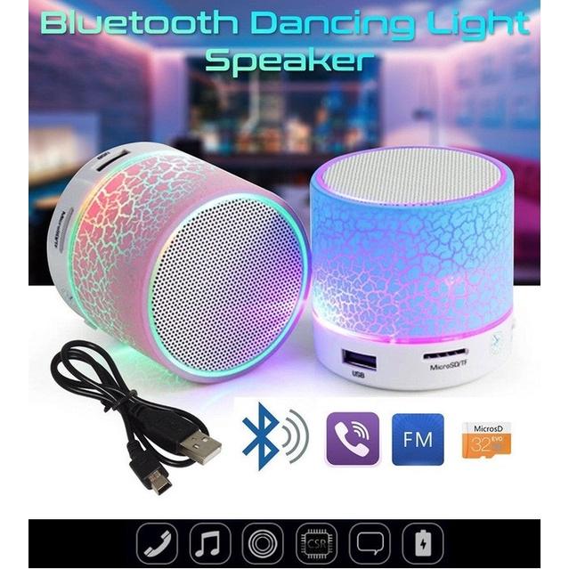 LED Light Bluetooth Speaker Colorful Mini Speaker - TikTok Shop Singapore