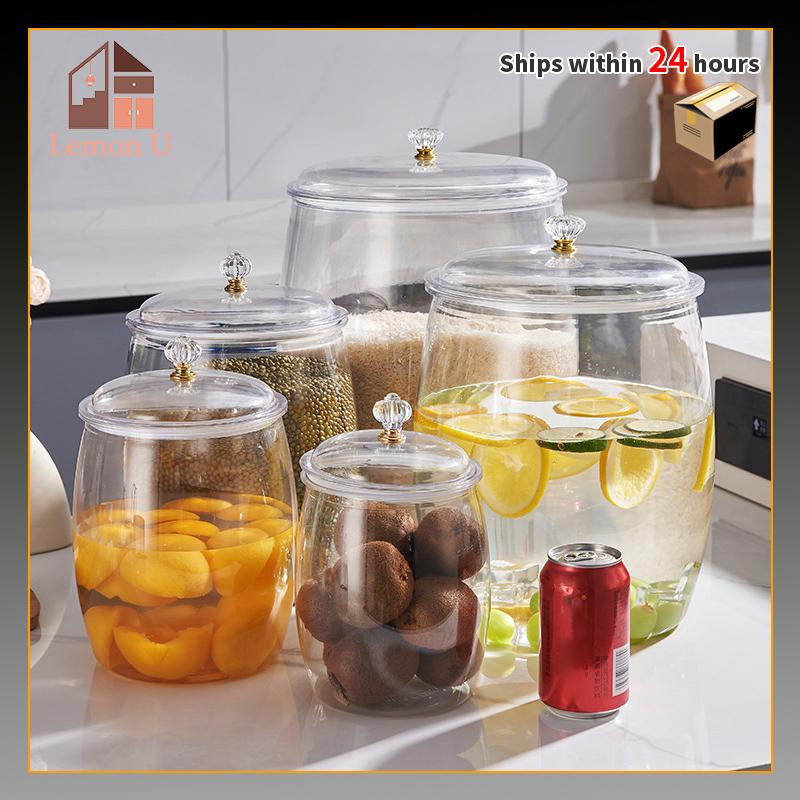 Balang Bertutup Nasi Akrilik Dengan Penutup Balang Makanan Bermeterai ...