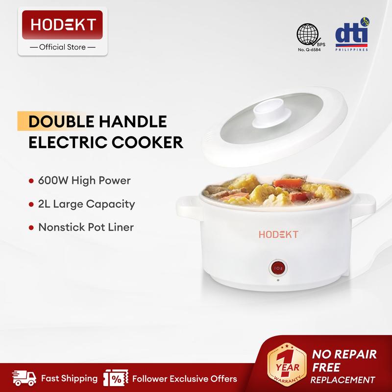 HODEKT Mini Rice Cooker Multi-Functional Machine Non-Stick Inner ...
