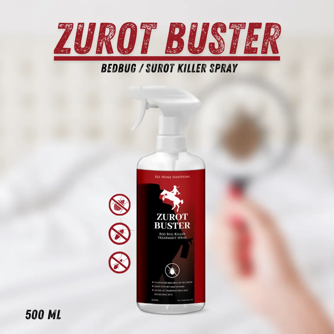 Zurot Buster BedBug / Surot Killer Spray Pamatay surot 500ml Eco ...