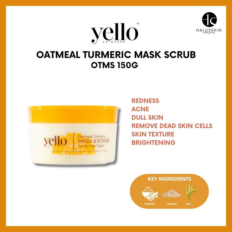 YELLO Oatmeal Turmeric Mask Scrub (OTMS) - TikTok Shop Malaysia