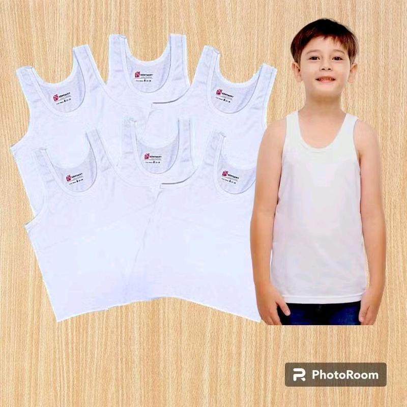 sando white for kids cotton - TikTok Shop Philippines