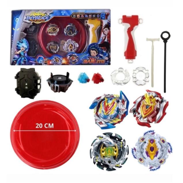 {PROMO] Gasing Beyblade Burst 4 in 1 Set Gasing / Gangsing GRATIS ...
