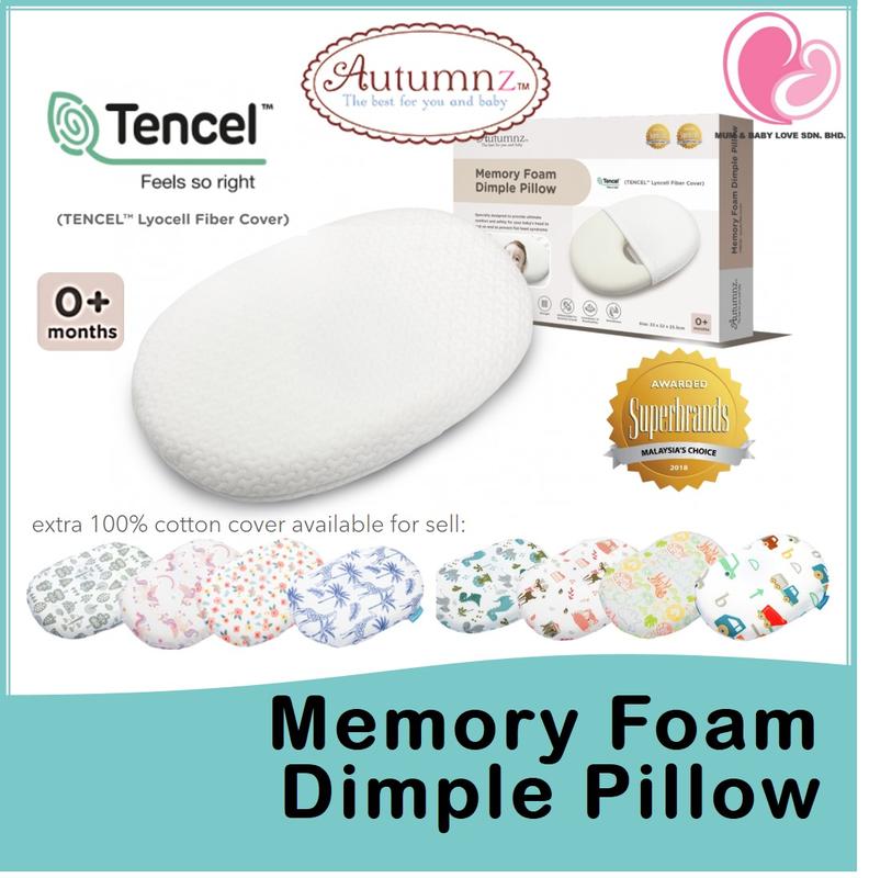 Autumnz Memory Foam Dimple Pillow (with Tencel Cover), Optional ...