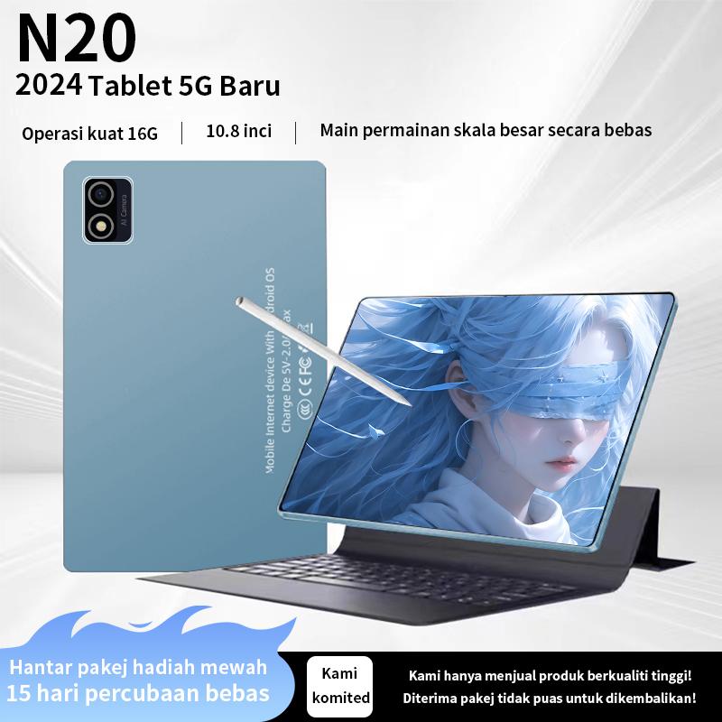 [Model Perdana 2024] Tablet MediaTek 5G Tulen Rasmi N20, Skrin - TikTok ...